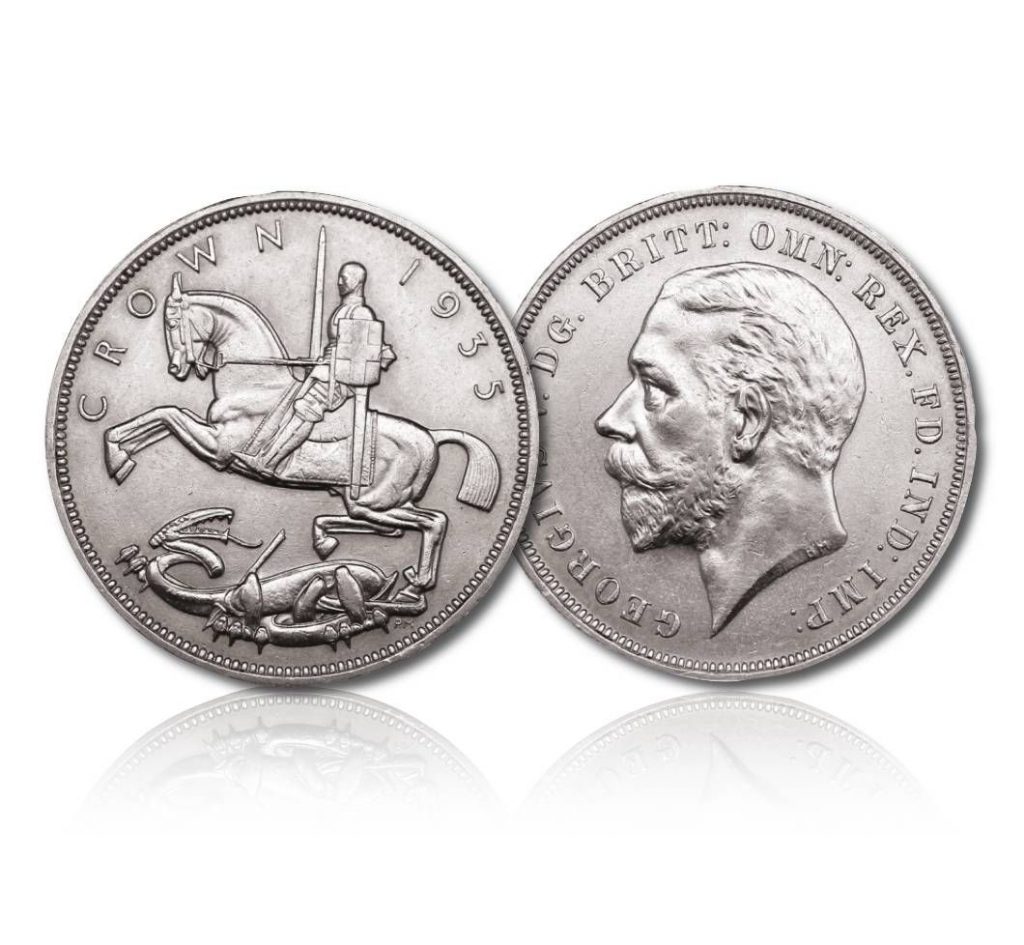 King George V 1935 Silver Crown - Sterling Mint