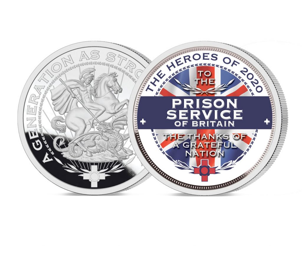 Heroes of 2020: Prison Service Pure Silver Layered Medal - Sterling Mint